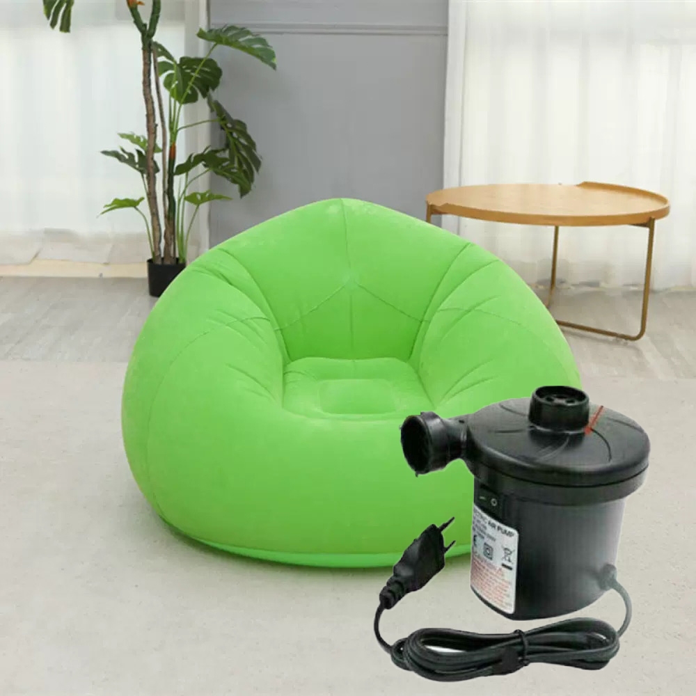Lazy Inflatable Sofa Chairs Thickened PVC Lounger Seat Tatami Bean Bag ...