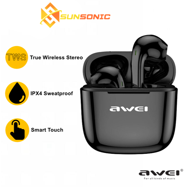 Awei T26 TWS Earbuds Stereo Sound Hifi Bass Sound Touch Control ...