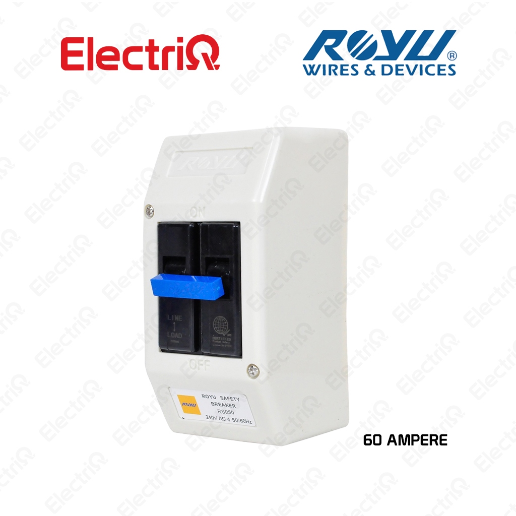 Electriq l Royu Electrical Safety Circuit Breaker 15A / 20A / 30A/ 40A/ 60A Bolt On Type ...