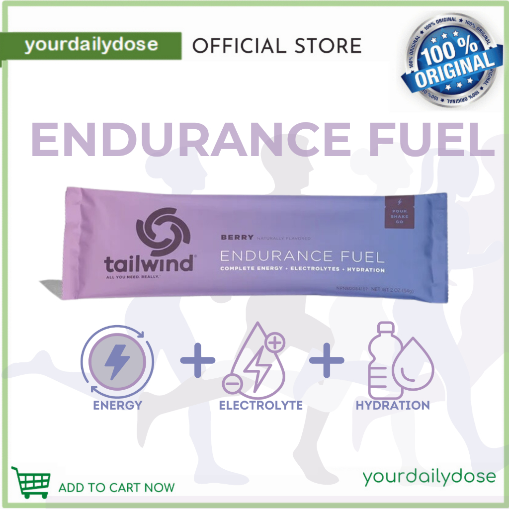 TAILWIND – ENDURANCE FUEL BERRY ELECTROLYTE DRINK MIX 54g | Shopee ...