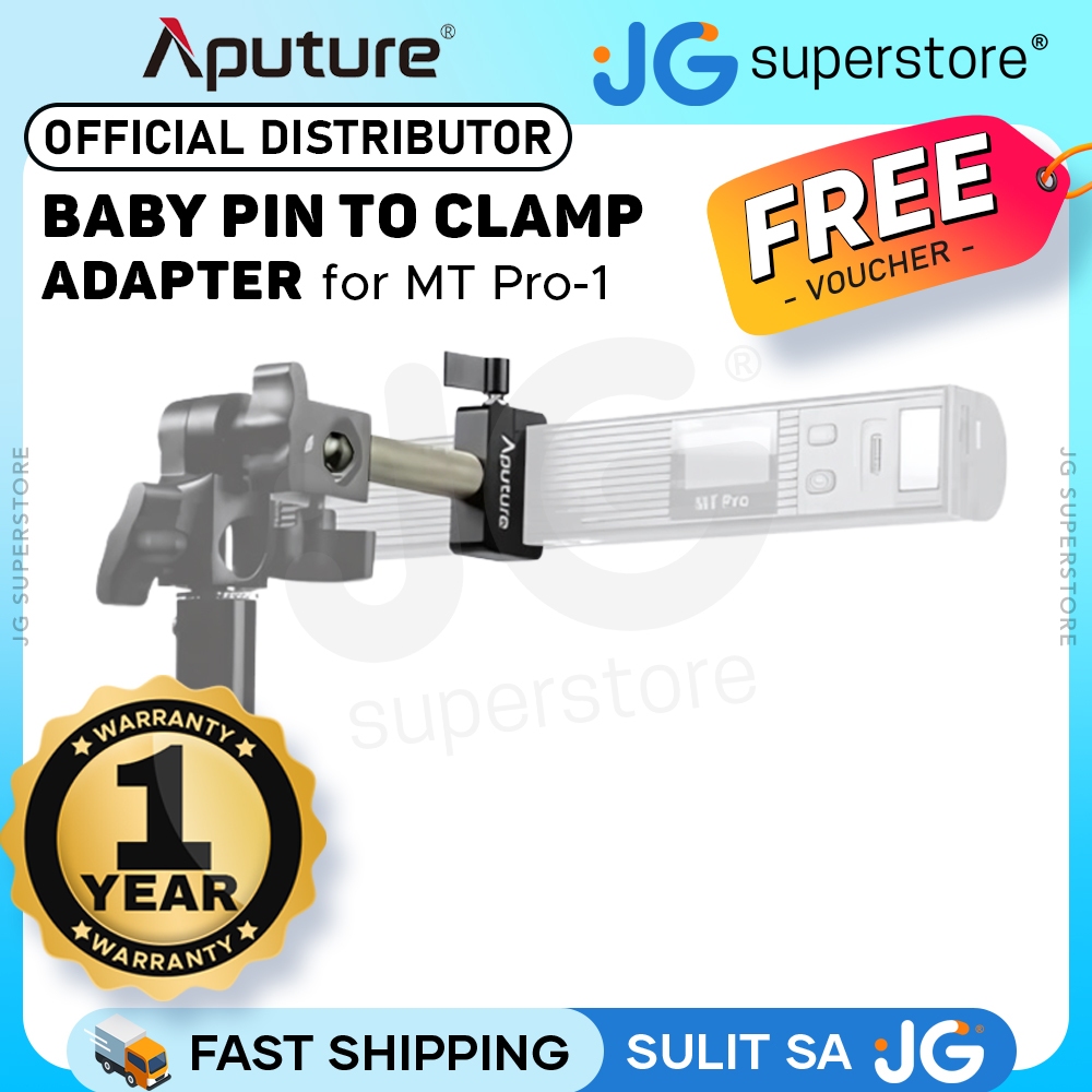 Aputure Baby Pin Adapter to Back Clamp for MT Pro-1 RGB LED Tube Light ...