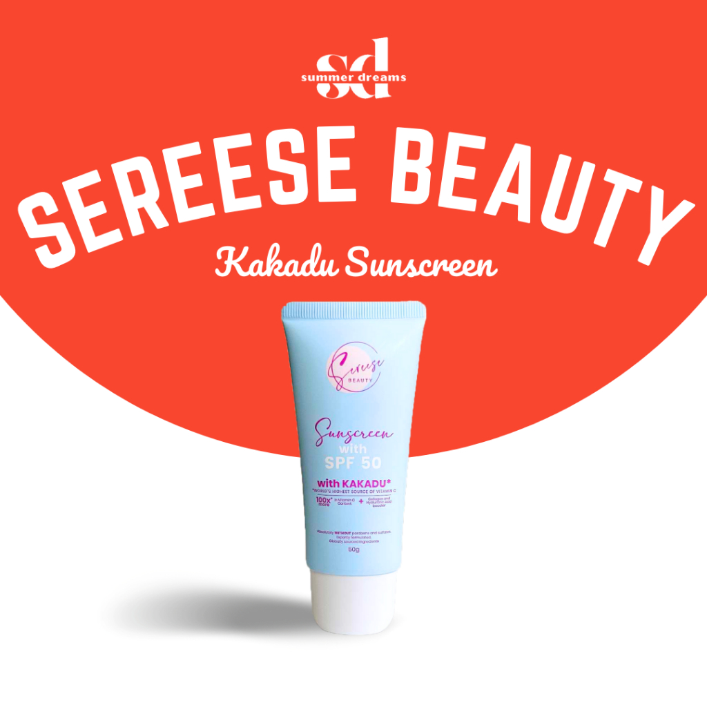 SEREESE BEAUTY Kakadu Sunscreen with SPF50 50g Skincare Skin Protection ...