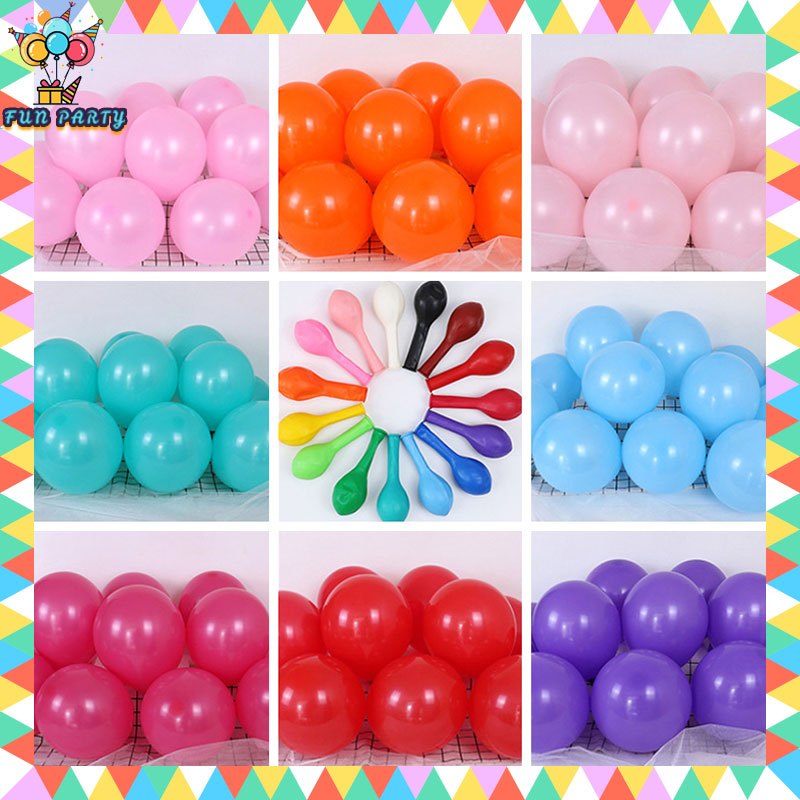 10pcs 10inch Matte Standard Ordinary Round Latex Balloon Valentine ...
