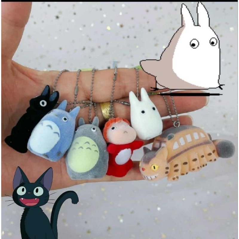 Studio Ghibli velvet charm per piece | Shopee Philippines