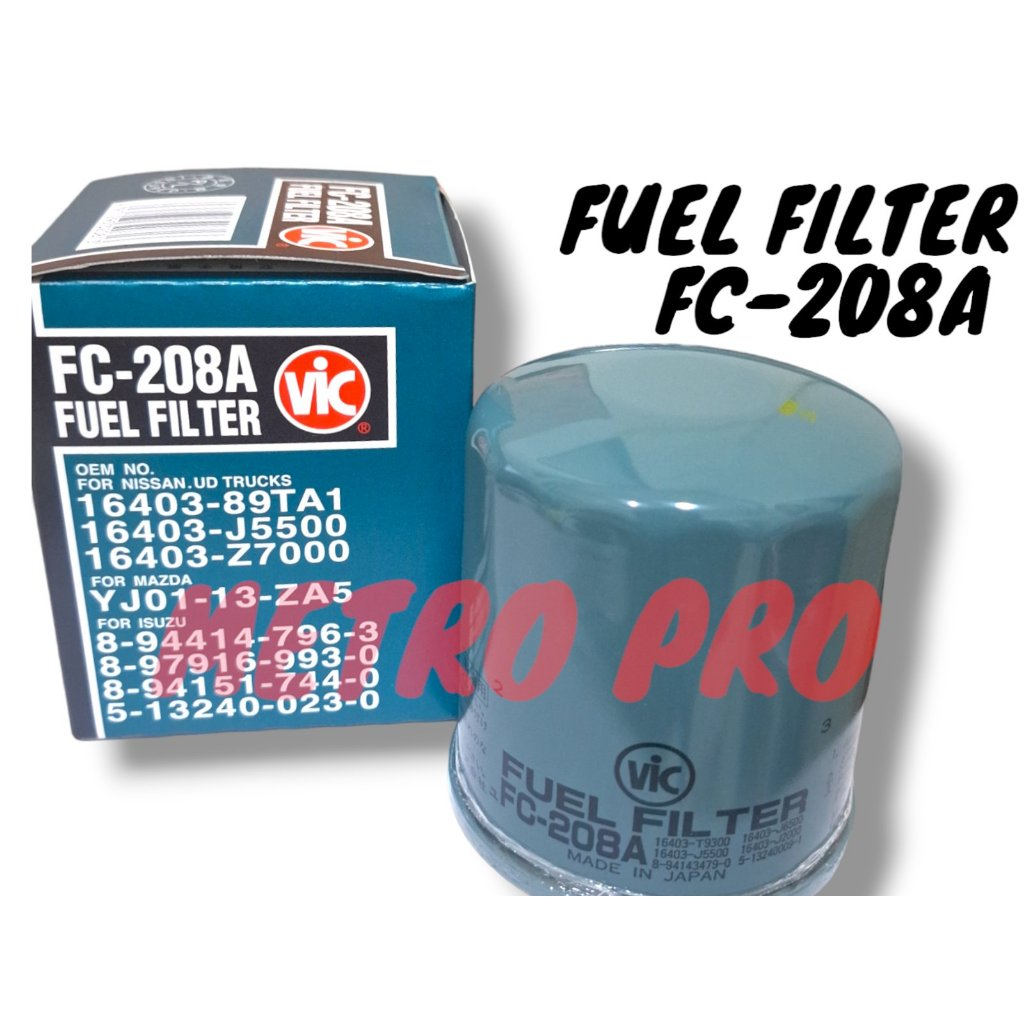 FUEL FILTER FC-208A VIC BRAND | Shopee Philippines