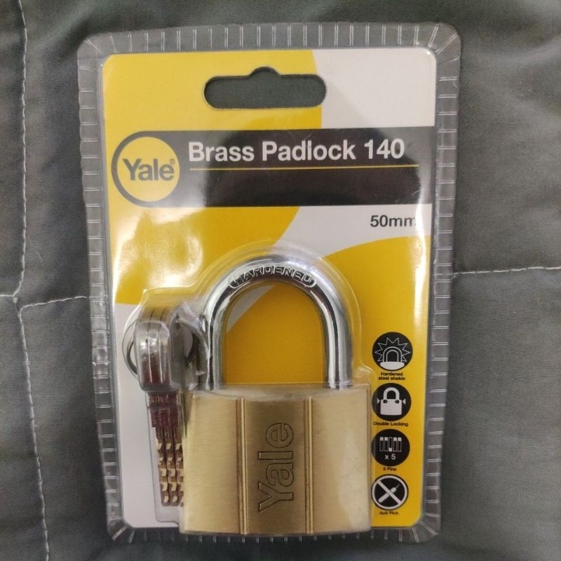 Yale Brass Padlock 140 (50mm) | Shopee Philippines