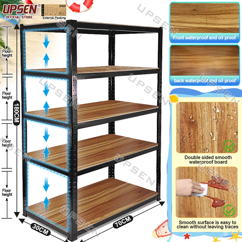 200*200 Full Metal Rack Steel Shelf Rack 6 Layer Stainless Rack Steel ...