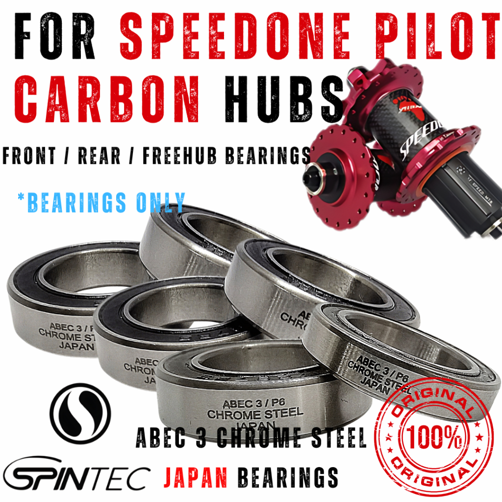 SPEEDONE PILOT CARBON HUB Chrome Steel Japan Bearings from SPINTEC ...