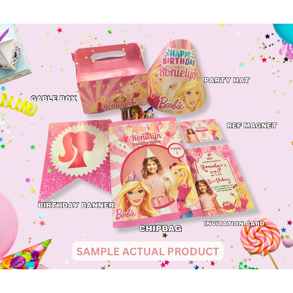 Customized / Personalized Paper loot bags, Chip bags, Party hats, Gable ...