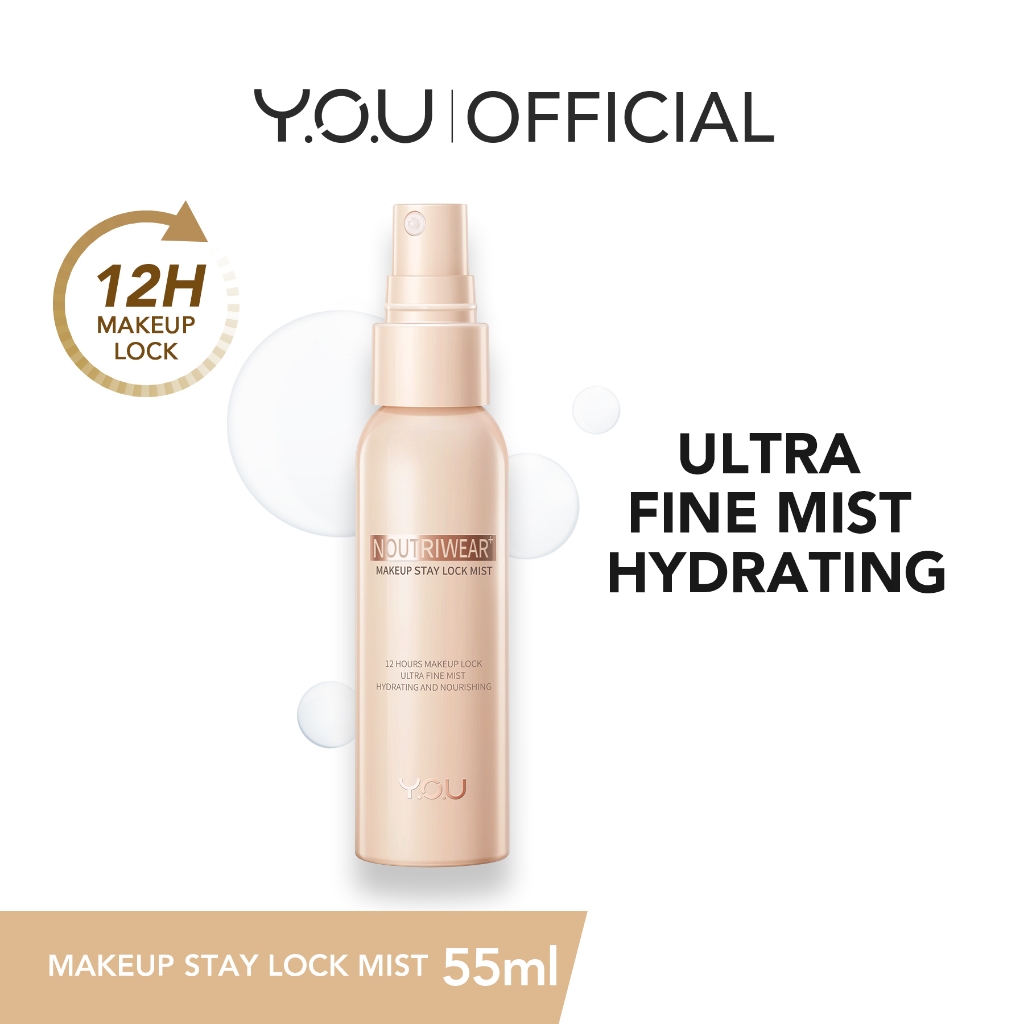 Y.O.U NoutriWear Makeup Stay Lock Mist | Setting Spray | 12H Makeup ...