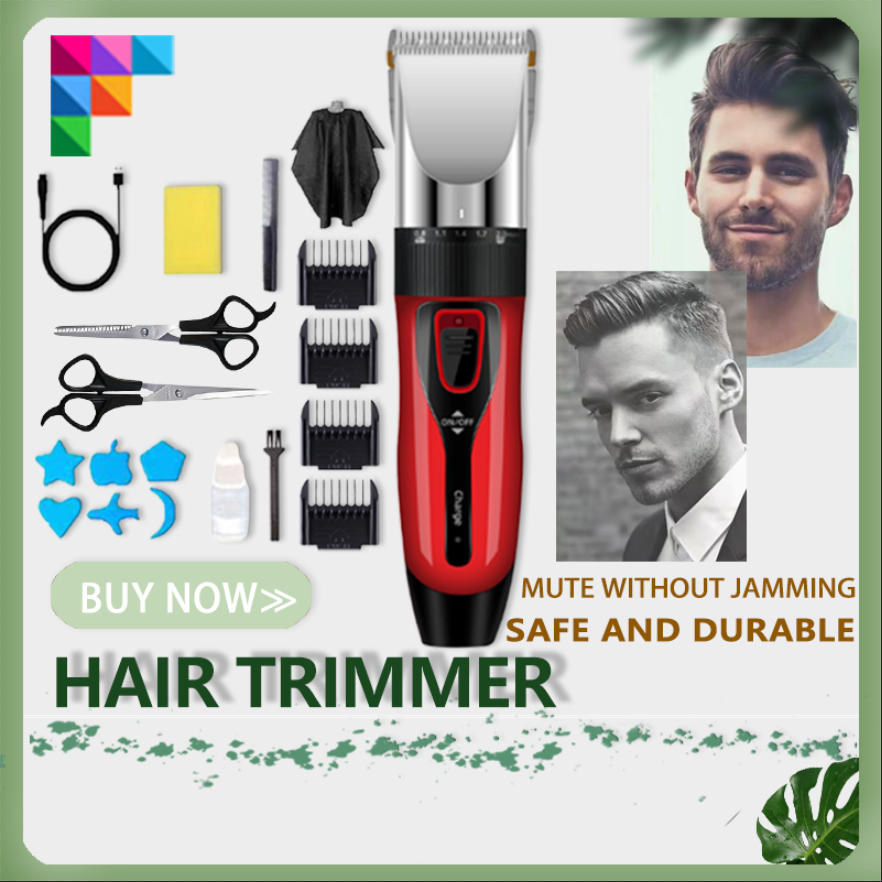 Electric Hair Clipper Trimmers Set Barber Set 15Pcs Haircut Suit Hair ...