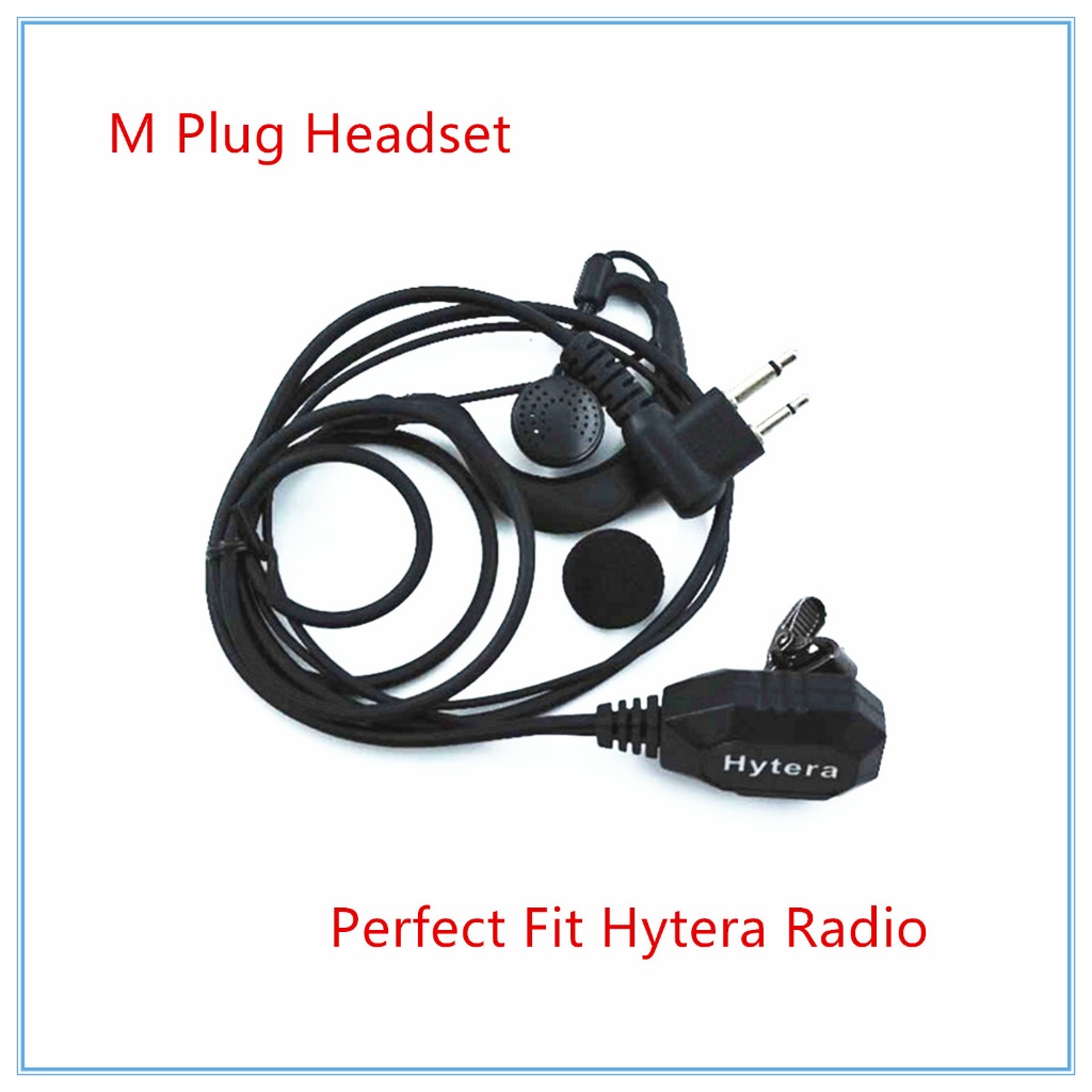 2 Pin Headset Earpiece Perfect Fit Hytera HYT Two Way Radio Walkie ...