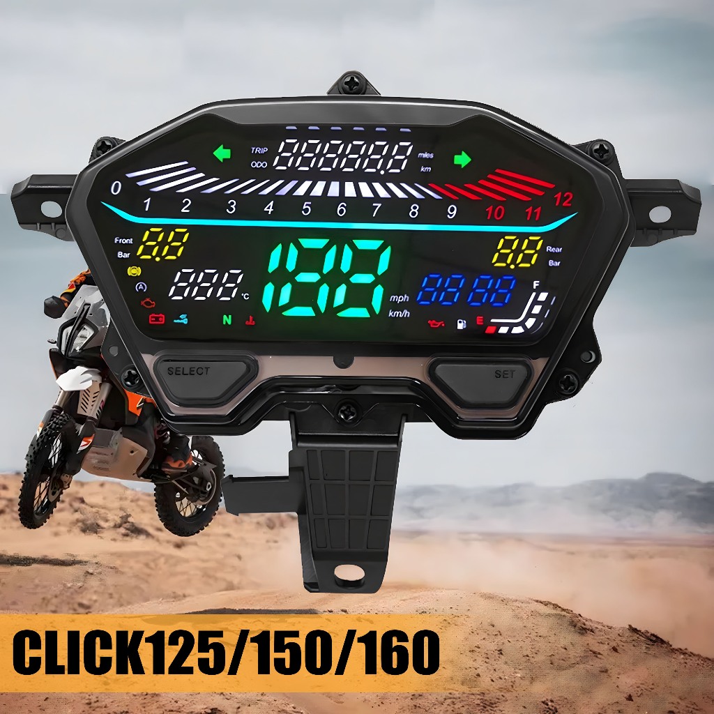 Honda Click 125/150/160 Digital Speedometer Gauge V2 & V3 For ...