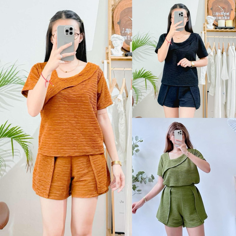 Apple Terno Bark Crepe Small to Large | Shopee Philippines