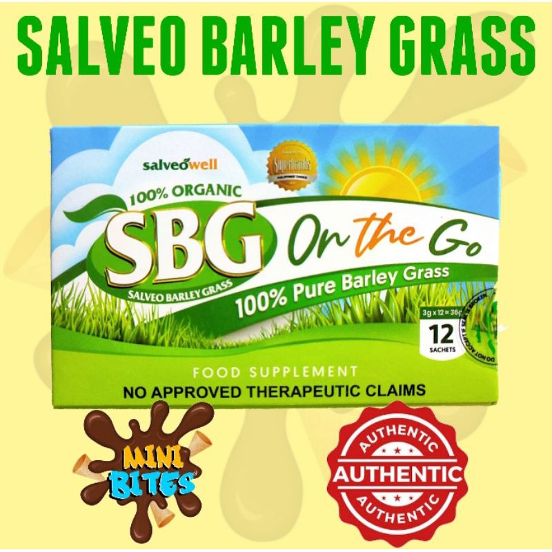 Salveo Barley Grass On-The-Go (12Sachets) | SBG | Shopee Philippines