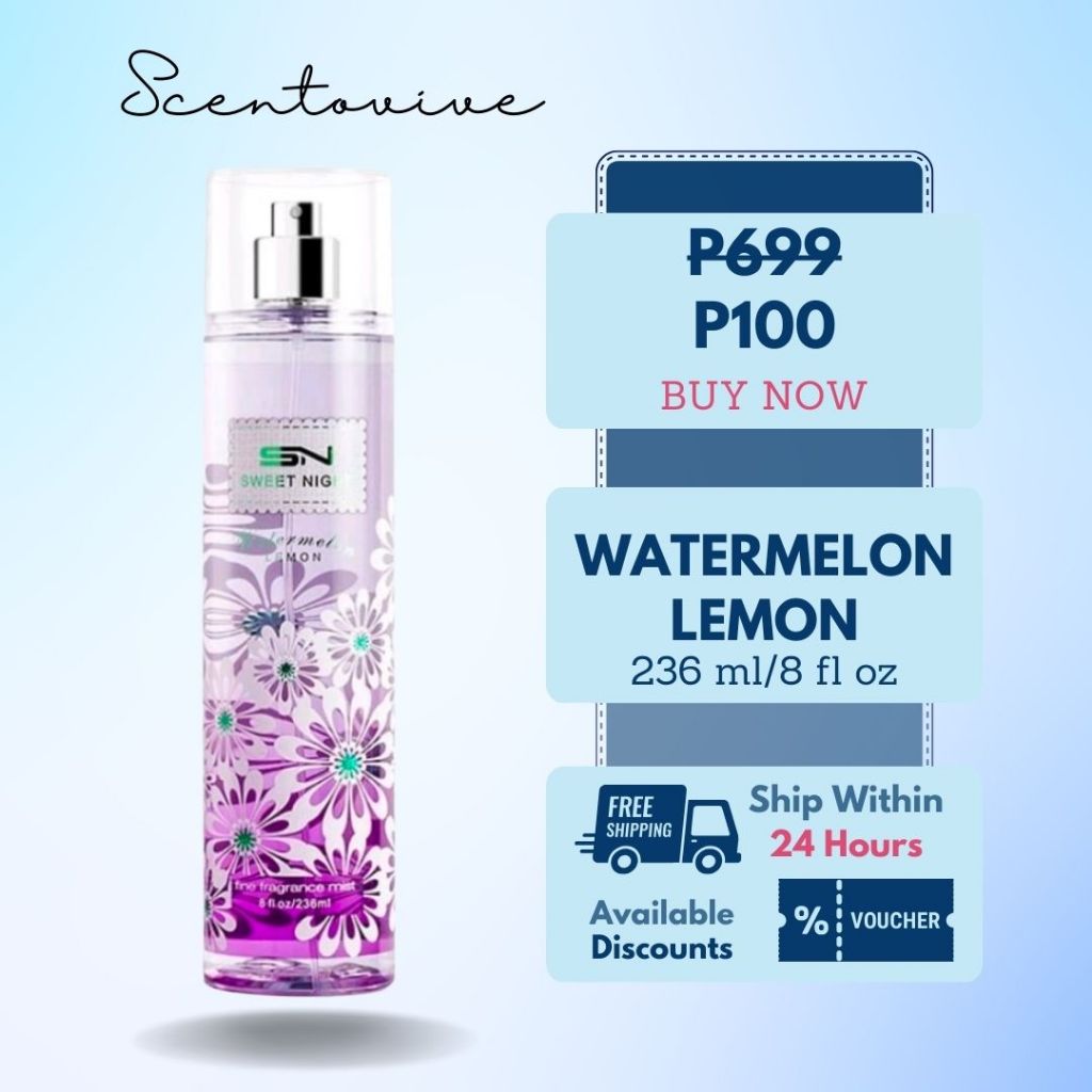 Sweet Night Perfume Watermelon Lemon Signature Fine Fragrance Perfume ...