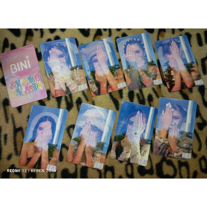 BINI INSPIRED PHOTO CARDS 8pcs per set UNOFFICIAL | Shopee Philippines