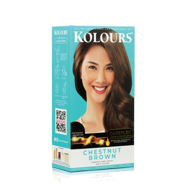 Kolours Hair Dye Chestnut Brown 120ml | Shopee Philippines