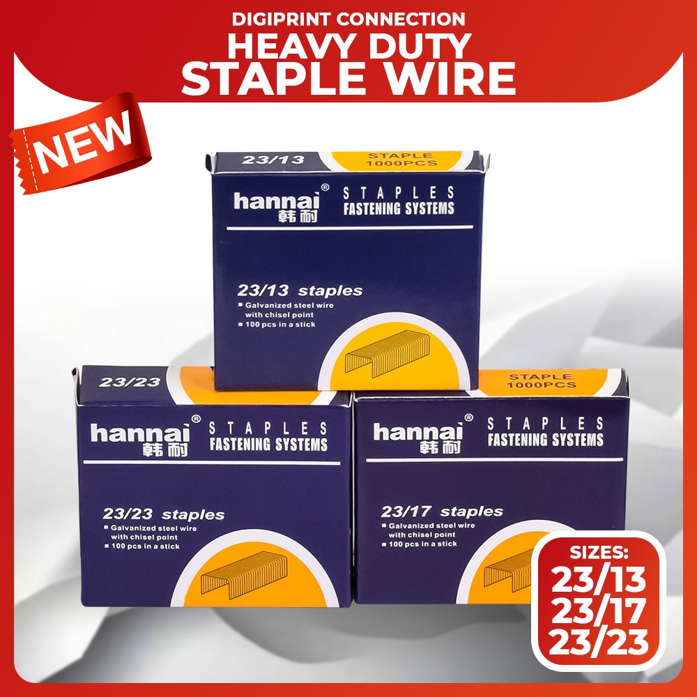 Staples Wire 1000pcs/Box 23/23 | 23/17 | 23/13 Heavy Duty Stainless ...