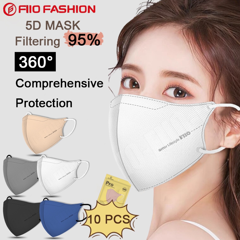 3D/5D Face Mask 10PCS Non-woven Protection Neutral Filter Butterfly ...