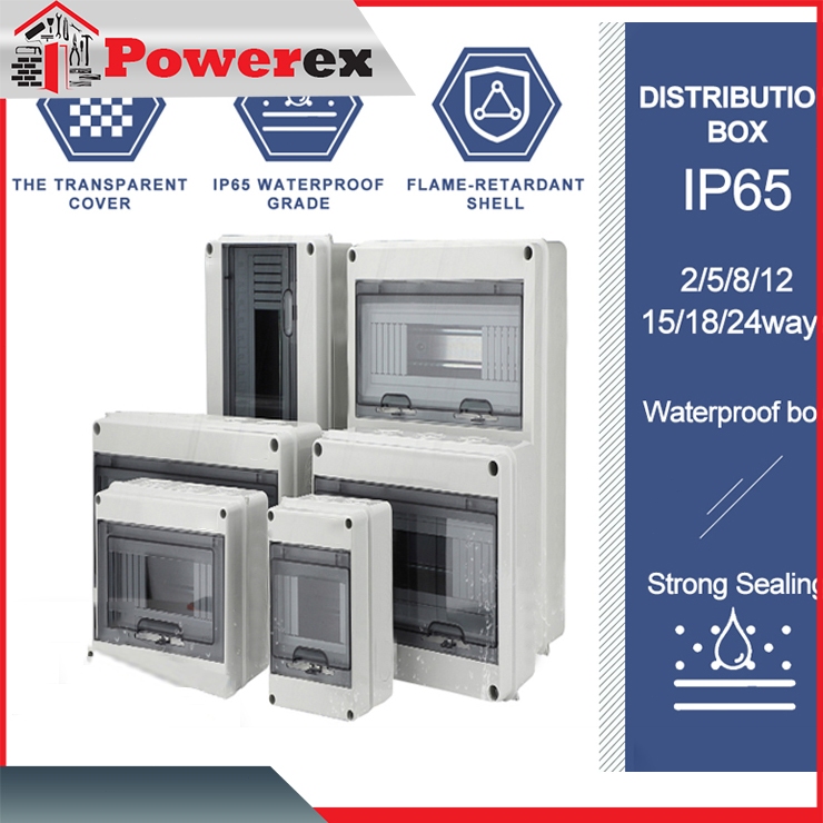 Outdoor Waterproof Loop Distribution Box IP65 Household Open-mounted ...