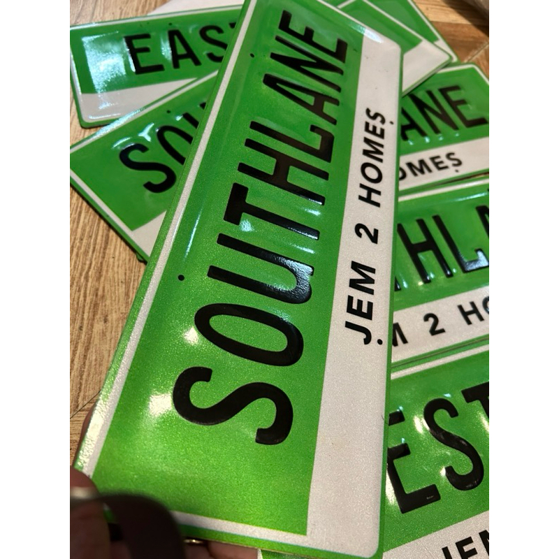 street sign metal plate (costumize) 5x15(3m reflectorize) | Shopee ...