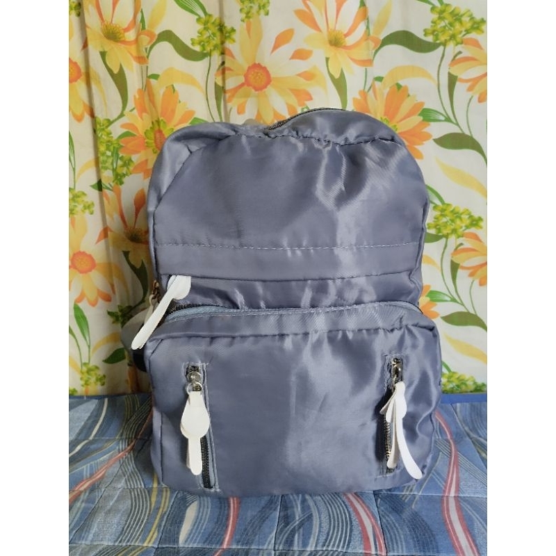 Nylon lady backpack (preloved) | Shopee Philippines