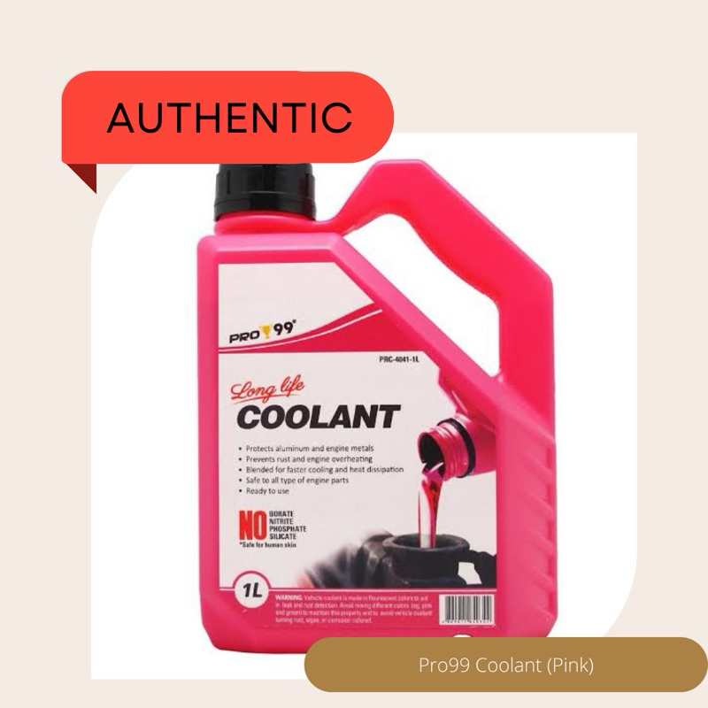 (100% Original) Pro 99 Long Life Antifreeze Coolant Pink 1L Coolant ...