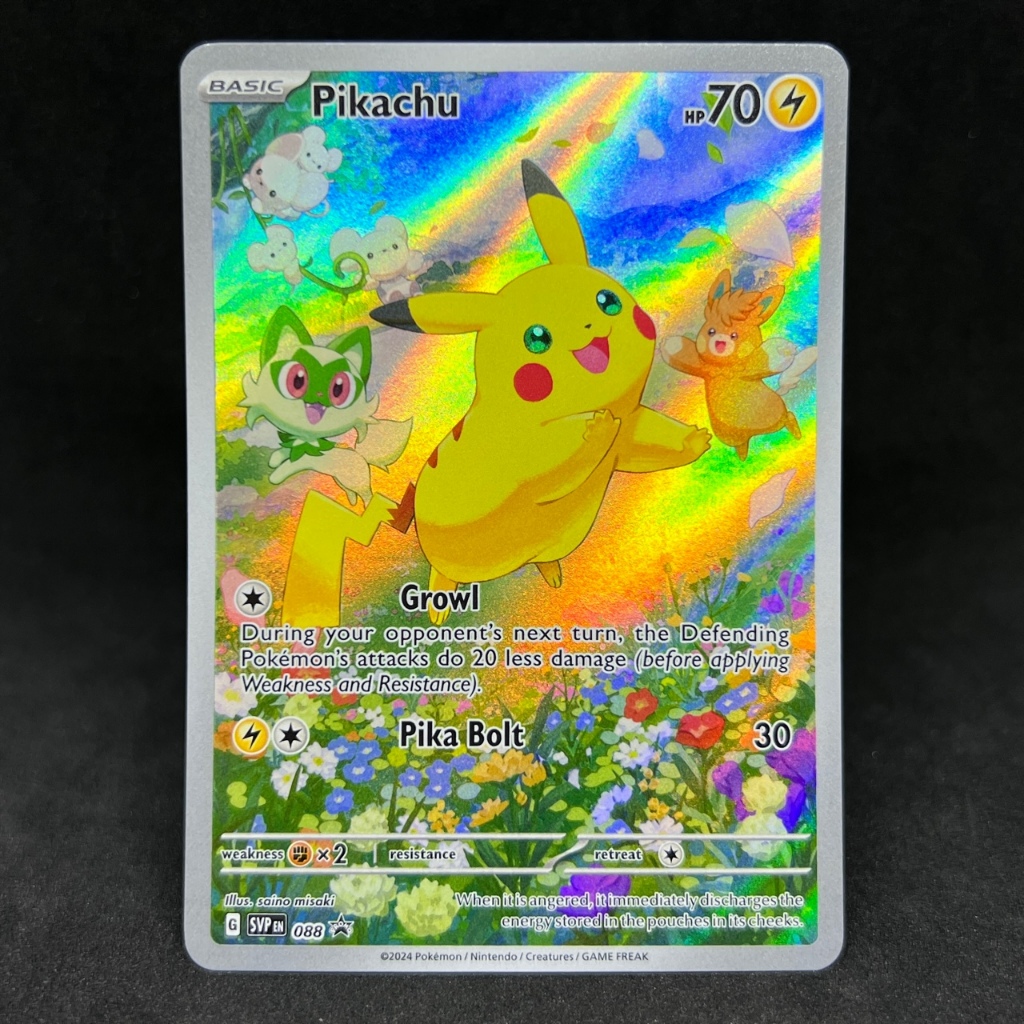 Pokemon TCG Pikachu Illustration Promo SVP088 2024 Scarlet & Violet ...