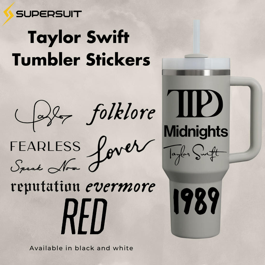 Supersuit Taylor Swift Stickers/Decals for Tumbler, Phone, Laptop, Car ...