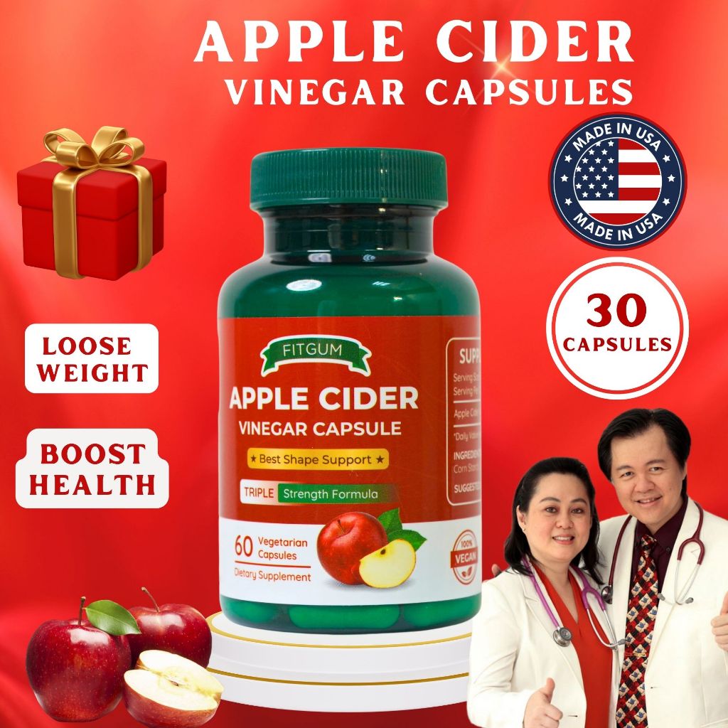 FITGUM Apple Cider Vinegar Capsules Original The Fun And Yummy Way To ...