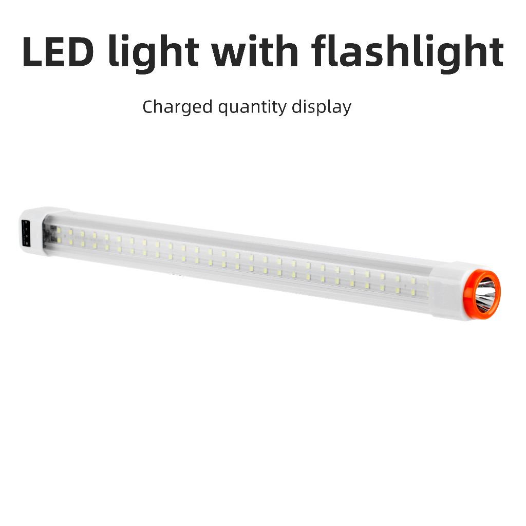 Magnetic LED Table Lamp Chargeable With flashlight Dimming Desk Lamp ...