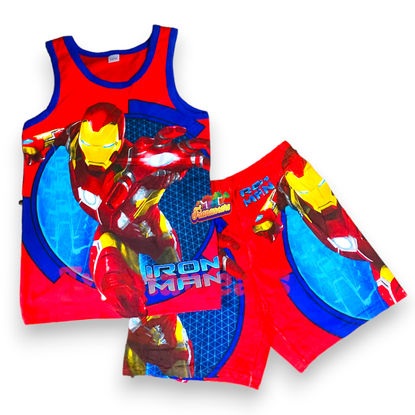 IronMan Terno Sando and Short For Kids Character Set For Boy Good ...