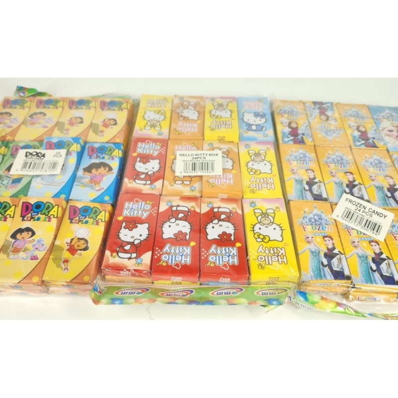 24pcs CHARACTER BOX CANDY / loot bag fillers / paninda / giveaways ...