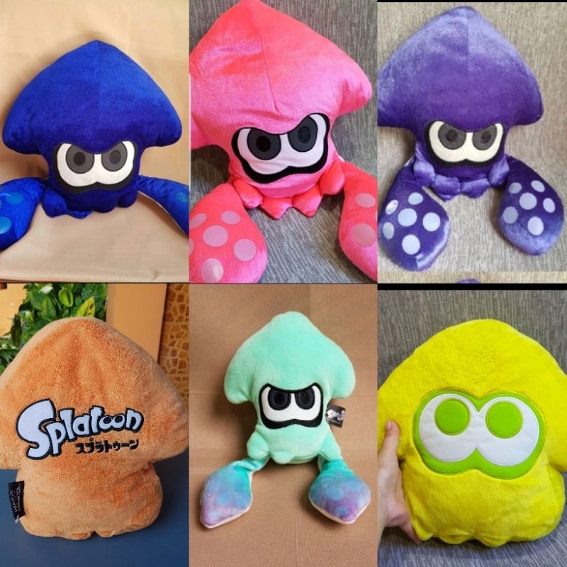 Nintendo game splatoon 3 octopus pink jumbo pillow preloved | Shopee ...