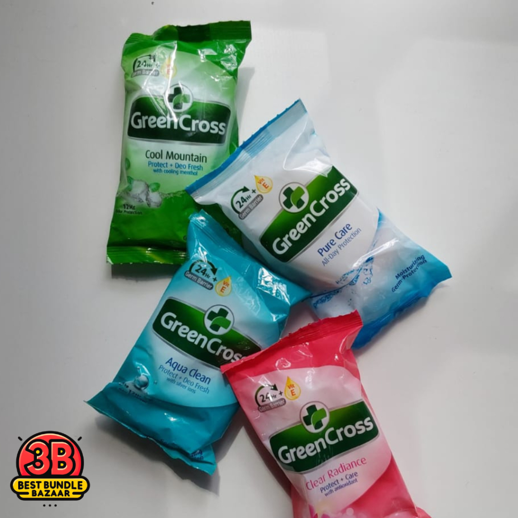 GREEN CROSS SOAP 55G (PURE CARE, AQUA CLEAN, CLEAR RADIANCE, COOL ...