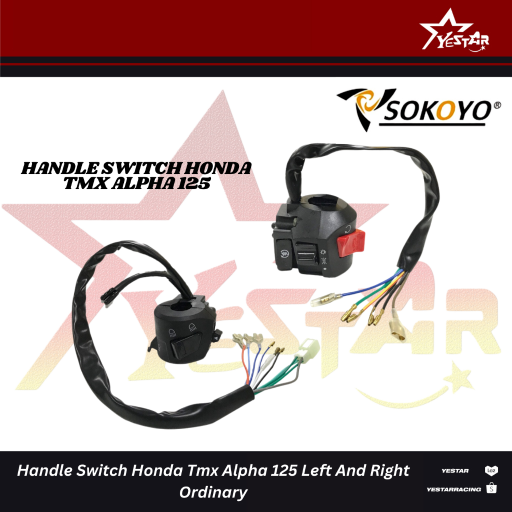 Yestar 1Set D0mino Handle Switch Honda Tmx Alpha 125 Left And Right ...