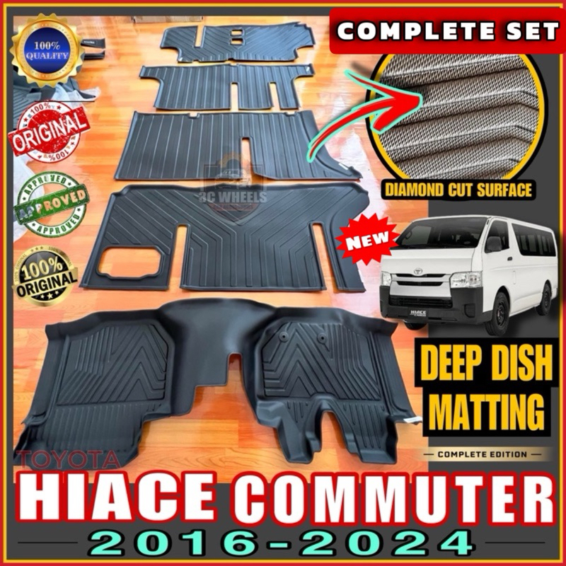 TOYOTA HIACE COMMUTER DECONTENT 2016-2024 VERSION 2 DEEP DISH MATTING ...