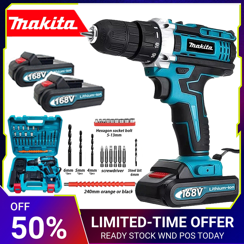 Makita Cordless Drill Set Heavy Duty Charger Makita Original Electtic ...