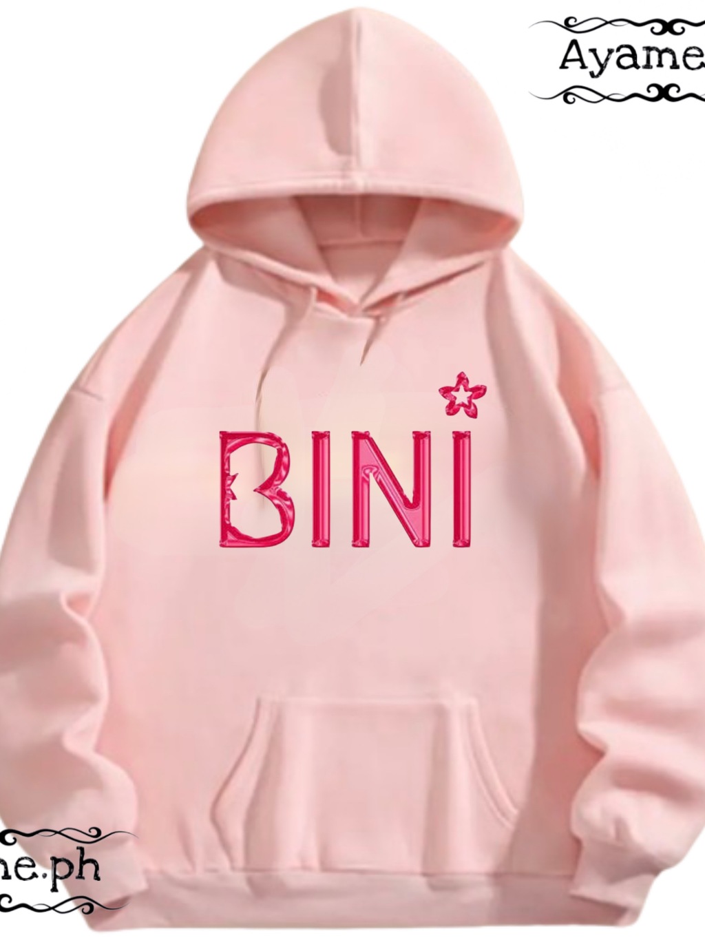 BINI hoodie jacket blooms biniverse aesthetic minimalist statement ...
