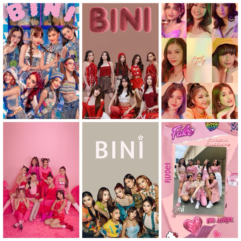 BINI P-Pop group Theme wall decor A4 Size Laminated | Shopee Philippines