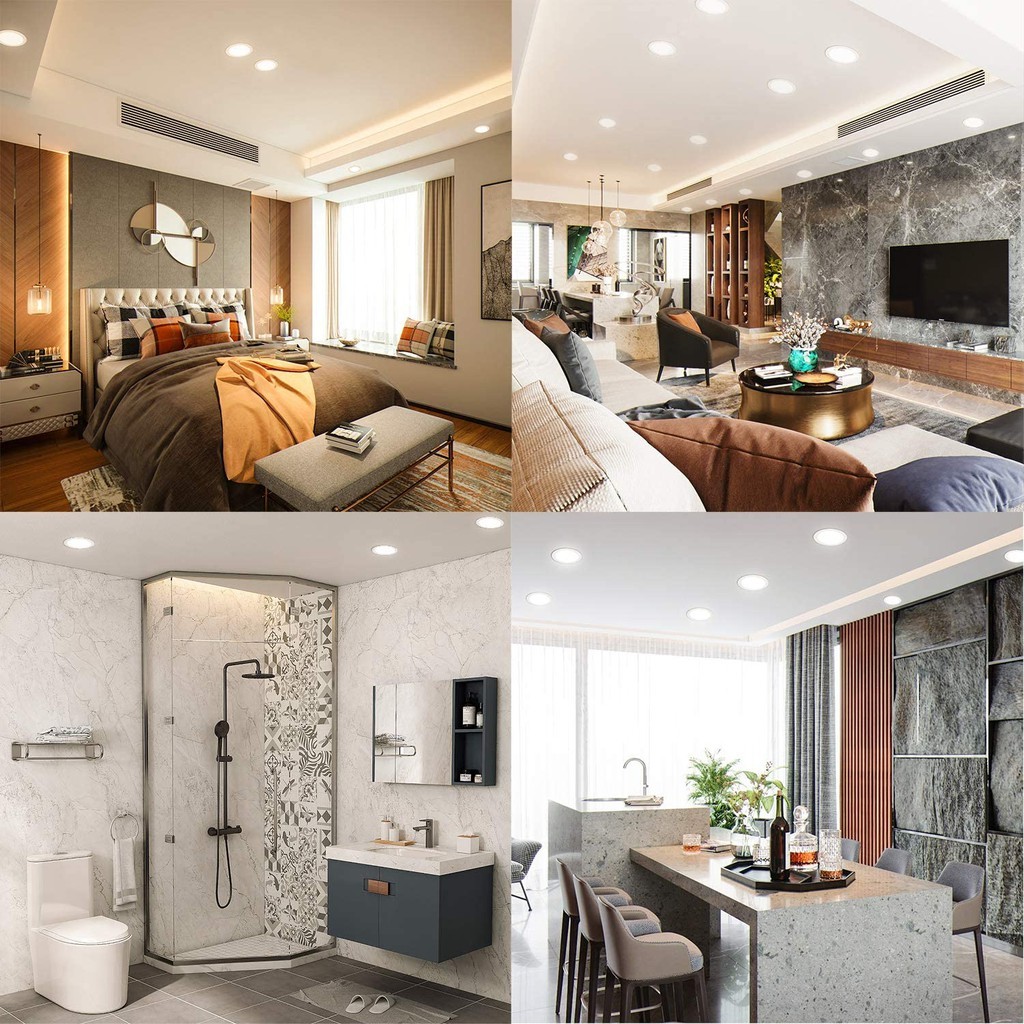 IMUTO Bright Pin Lights Ceiling Led Tri Color Recessed Downlight ...