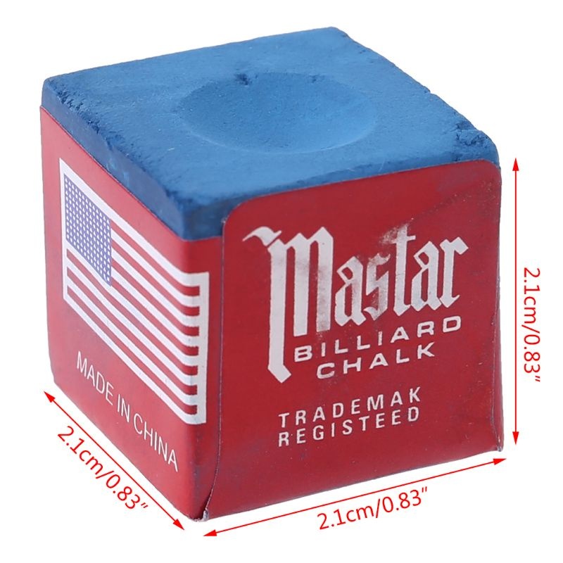 Master Billiard Chalk Blue Tisa - 1 Dozen (12pcs) | Shopee Philippines