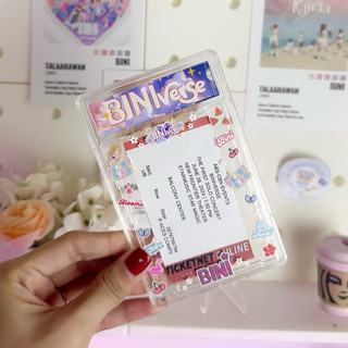 BINIVERSE Ticket Case Ticket Frame WITH BORDER BINI BLOOMS Mikha Maloi ...