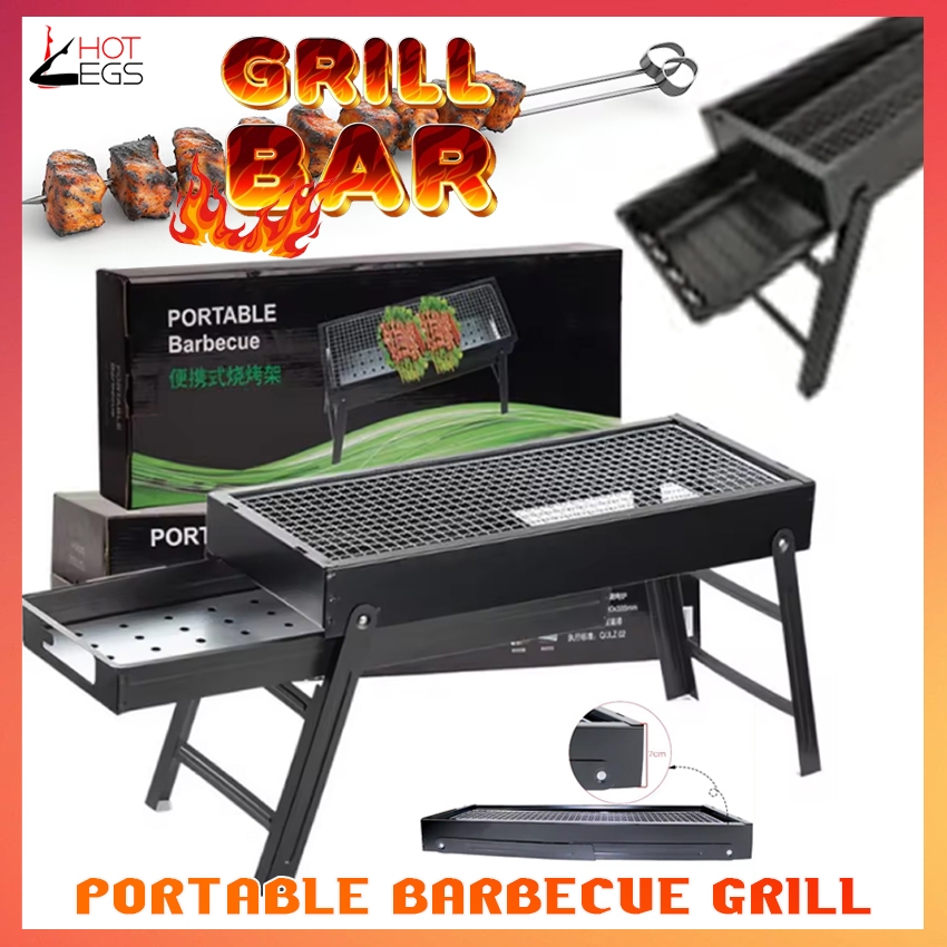 Barbeque Grill with Stand Stainless Steel Portable Barbeque Grill ...