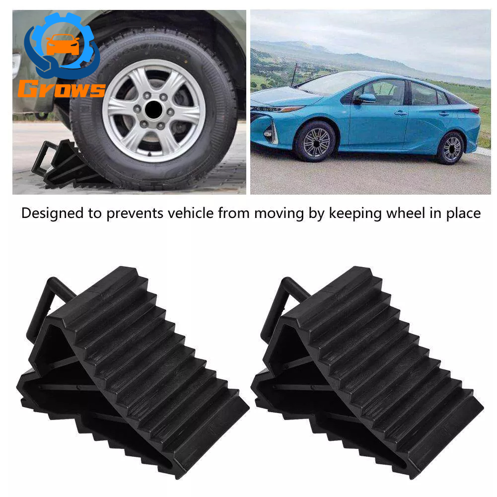 Grows Car Truck Anti-slip Stopper Portable Wheel Stop Tire Locator Anti ...