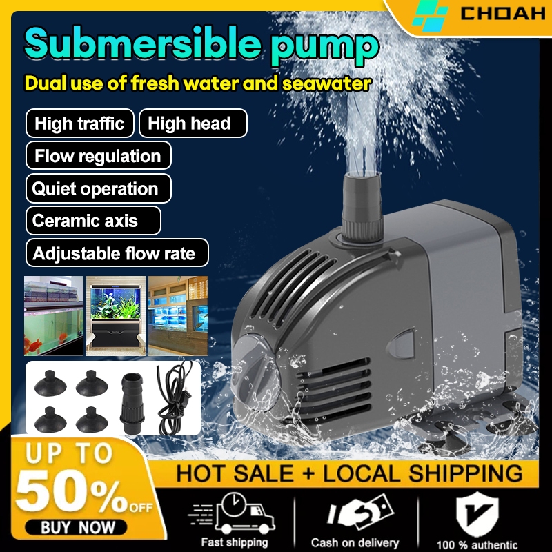 CHoah 6-60W Submersible Aquarium Water Pump Fish Tank Powerhead ...