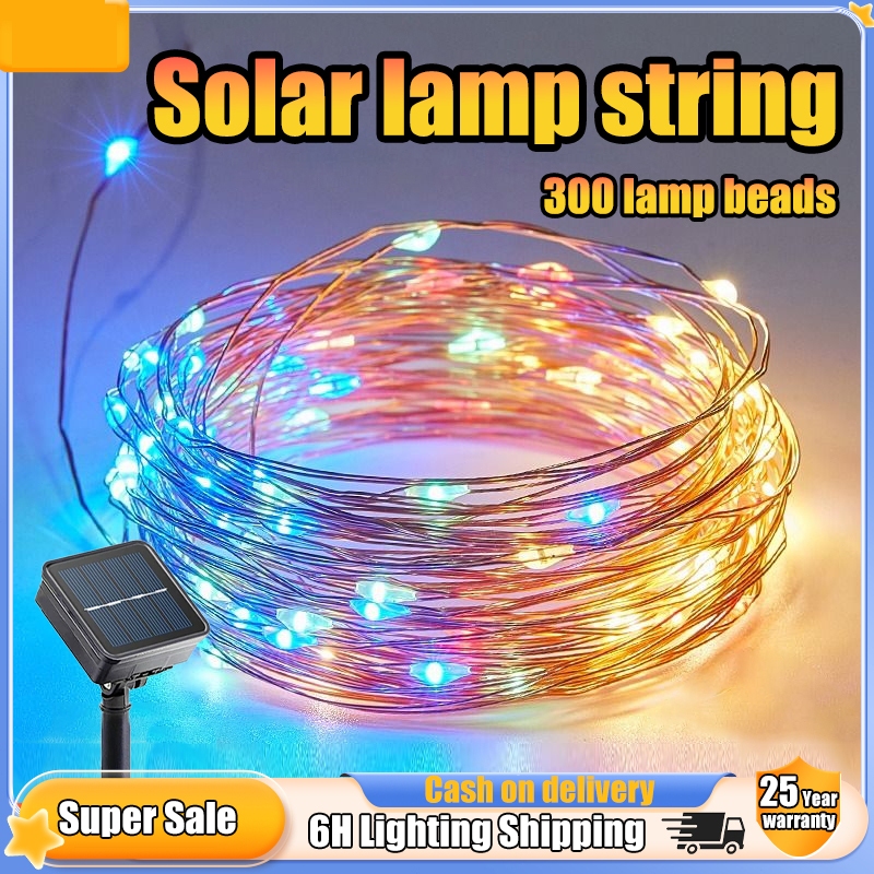 Solar christmas lights outdoor waterproof Solar led string light Fairy ...