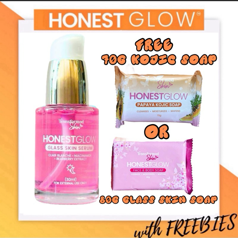 BUY1TAKE1 HONEST GLOW GLASS SKIN PINK SERUM WITH FREE GLASS SKIN SOAP ...
