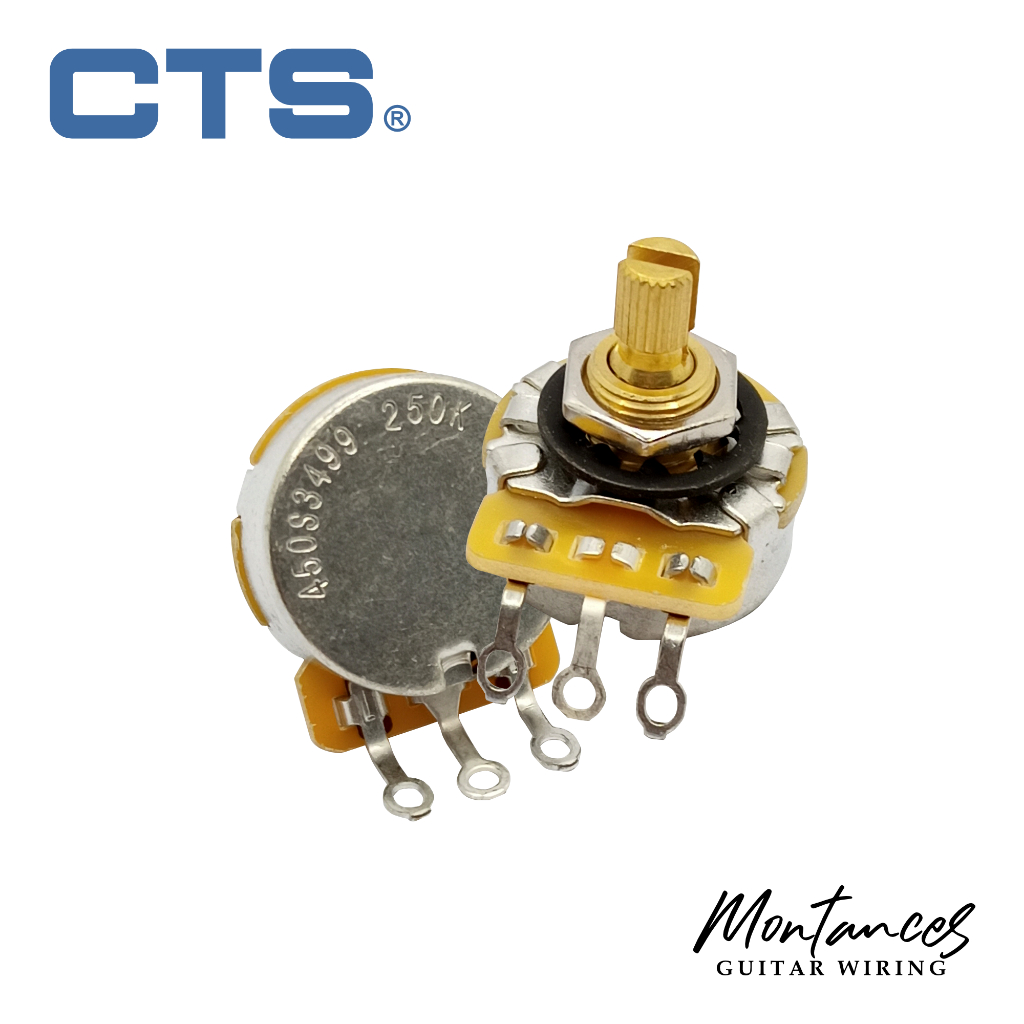 CTS® Premium Us 1/4 Short Full Size Potentiometer For Guitar And Bass ...